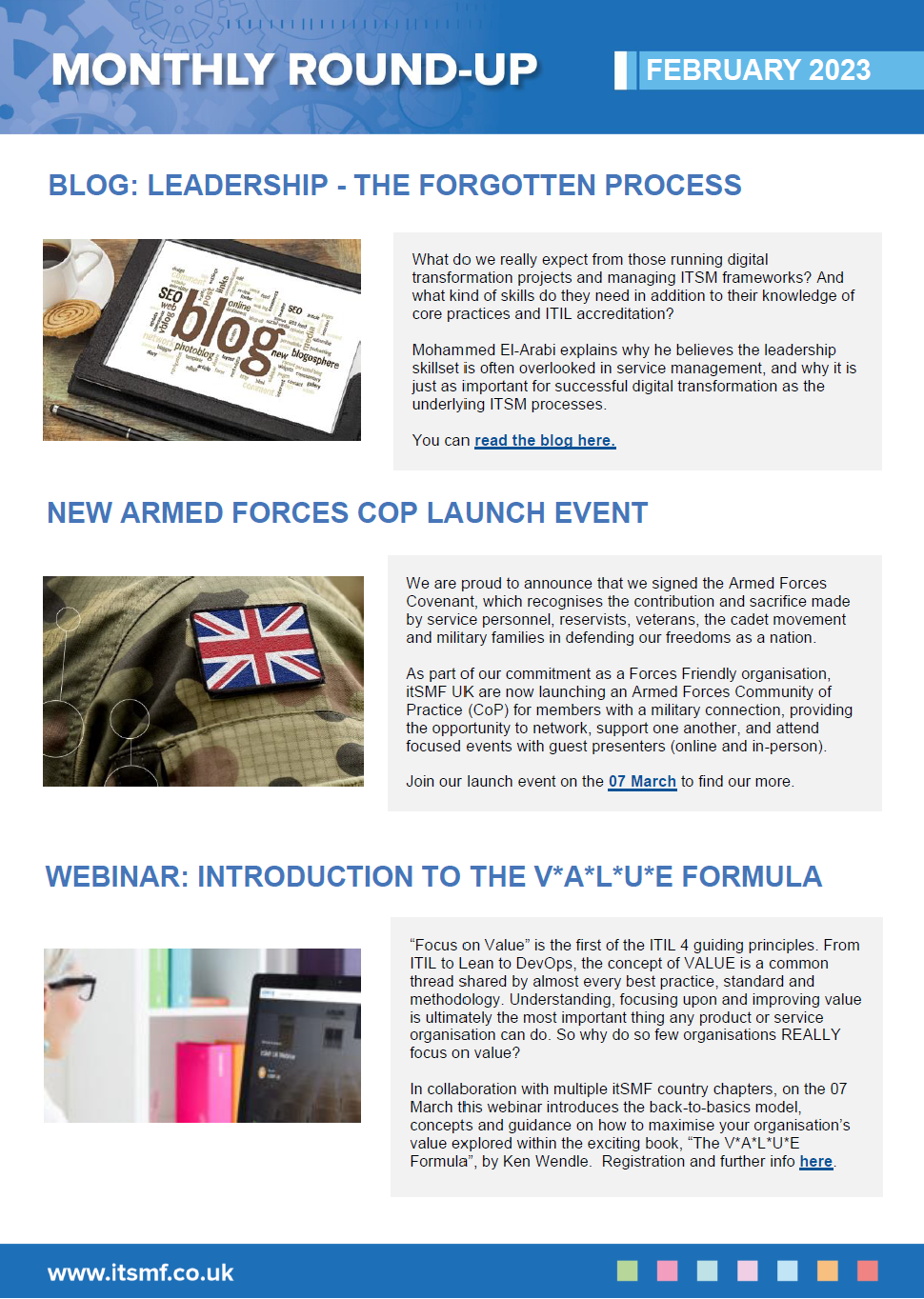 Monthly Round-up - itSMF UK