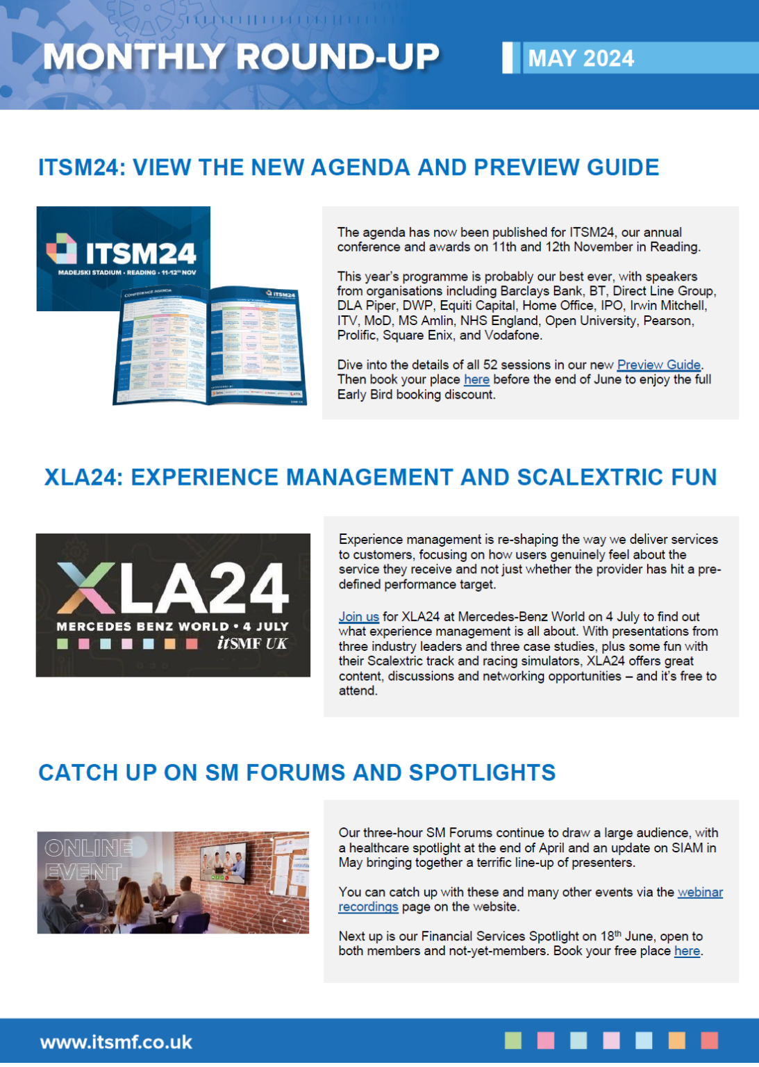 Monthly Round-up - itSMF UK